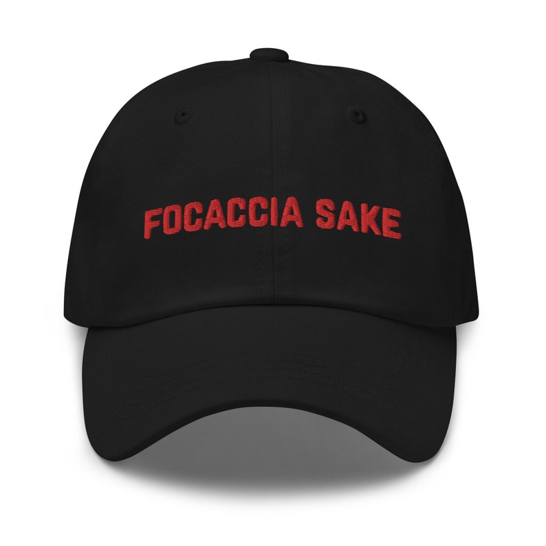 FOCACCIA SAKE Baseball Hat • Embroidered Dad Cap • Italian Gifts ...