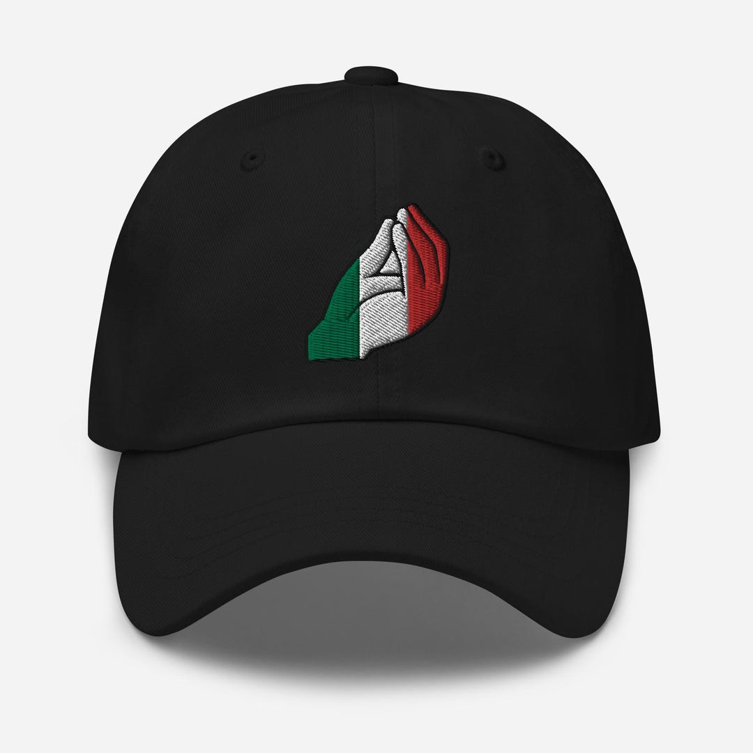 ITALIAN HAND GESTURE Baseball Hat • Embroidered Dad Cap • Funny Italian ...