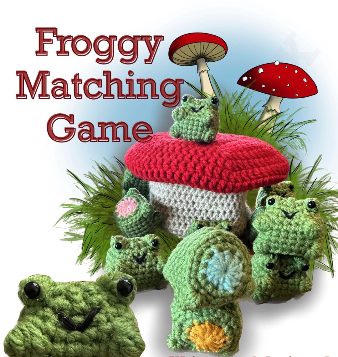 Froggy Matching Game Crochet PATTERN English Pdf - Etsy