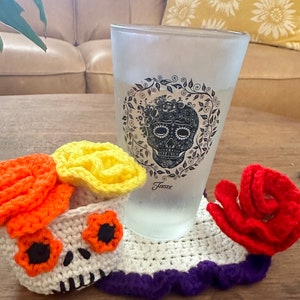 Sugar Skull Coaster Set Crochet Pattern *digital PDF - Etsy
