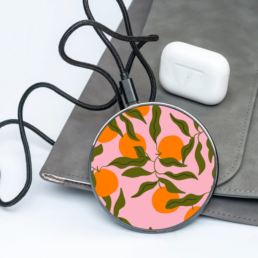 PEACH Mobile Charger Fast Wireless Power for All Qi Devices, Orange ...