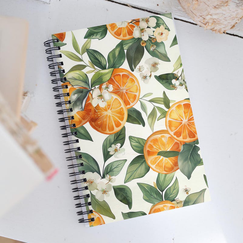 Orange Journal - Etsy