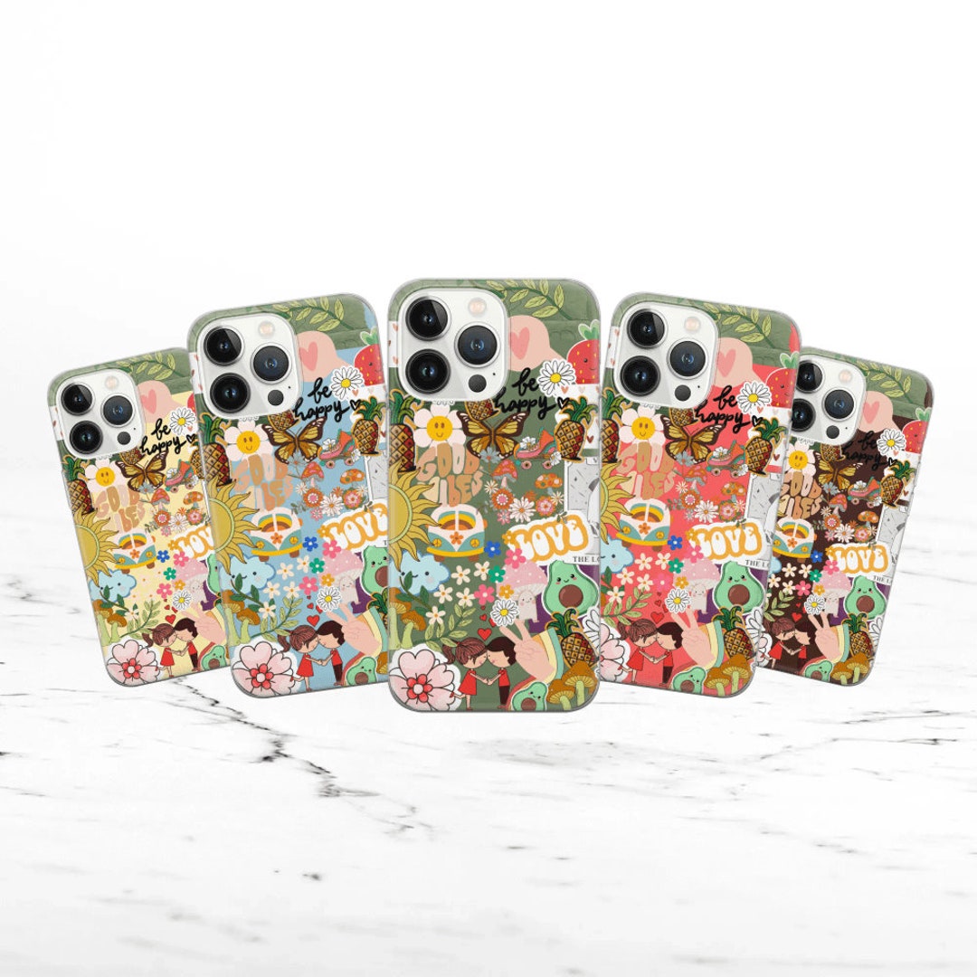 Good Vibes Phone Case Peace Cover for iPhone 14 13 12 Pro 11 XR 8 7 ...