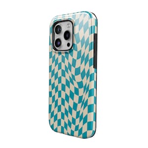 CHECKERED Phone Case Elegant Shapes for iPhone 16 Pro,14,13 Lines ...