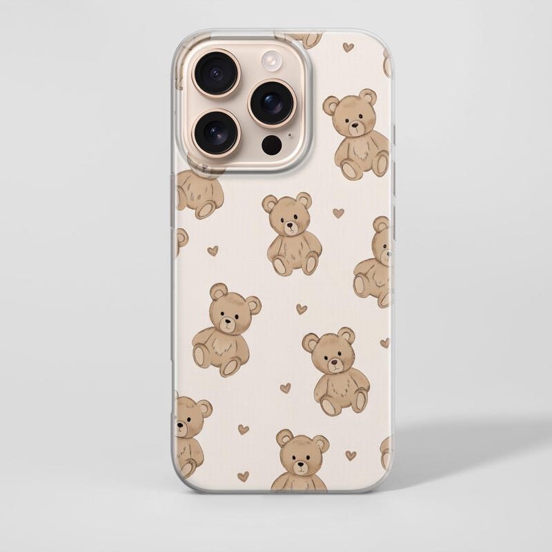 Teddy Bear Phone Case - Etsy