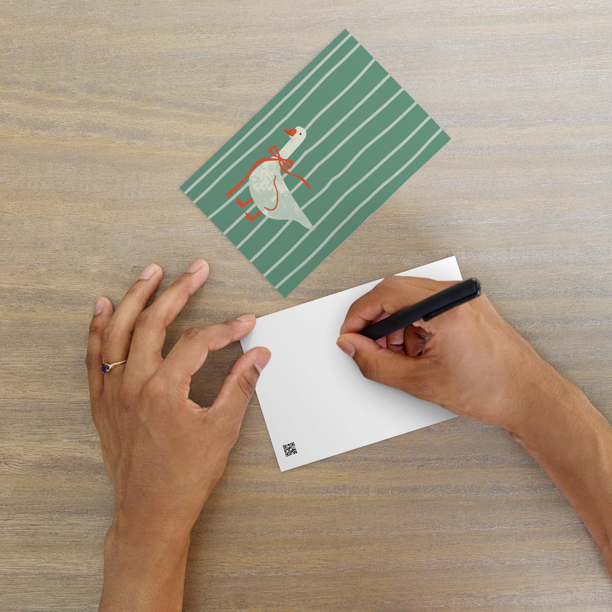 Dummer Gans Postkarte, Funky Ente Postkarte, Gans Standard-Postkarte ...