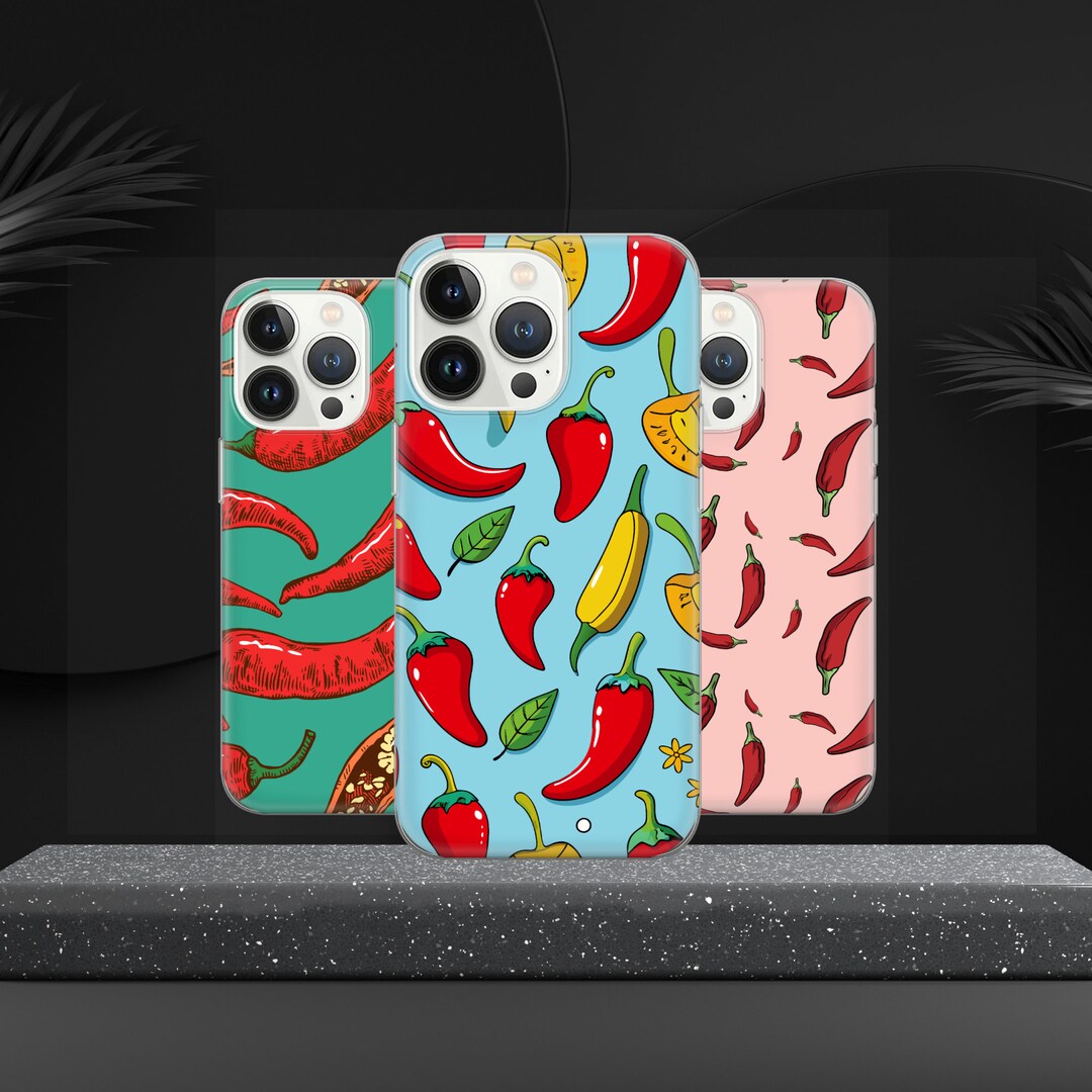 CHILLI Phone Case Red Cover Vegetable Funky for Iphone15pro,14,13,12,11 ...