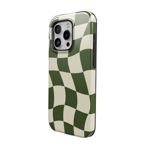CHECKERED Phone Case Elegant Shapes for iPhone 16 Pro,14,13 Lines ...