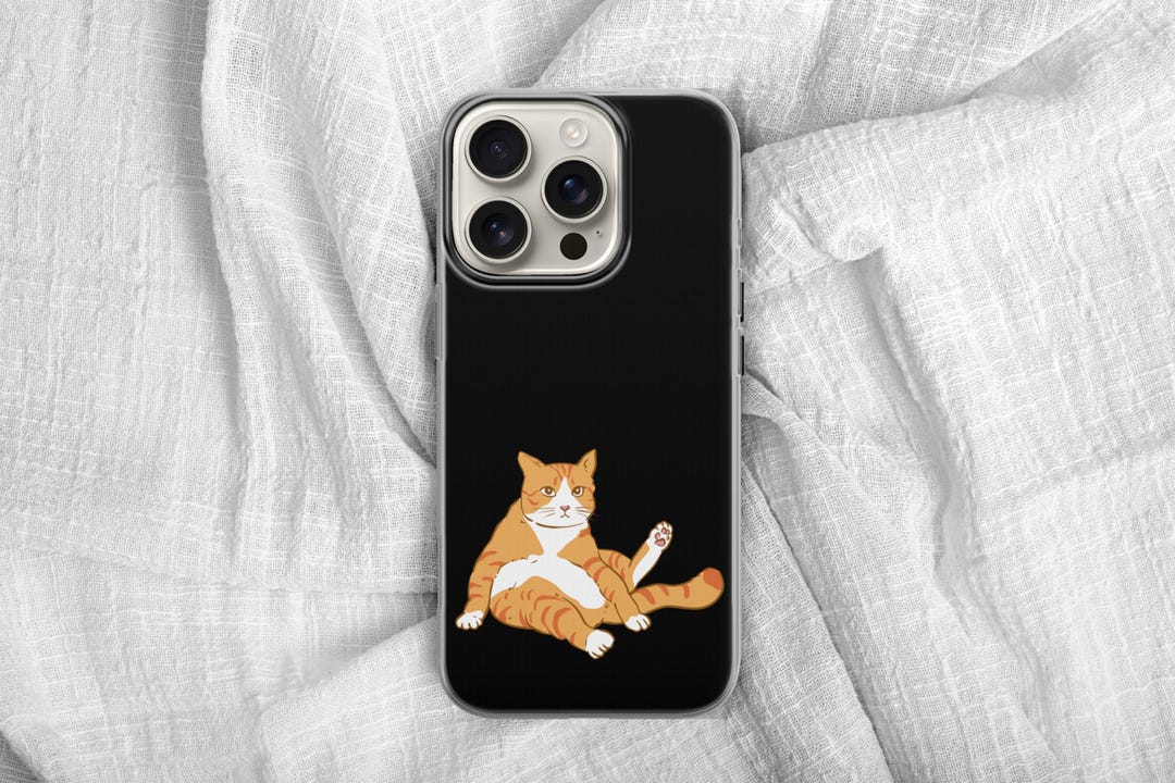 ORANGE CAT Phone Case Orange Cover Cat Funky for Iphone16 Pro,14,13,12 ...