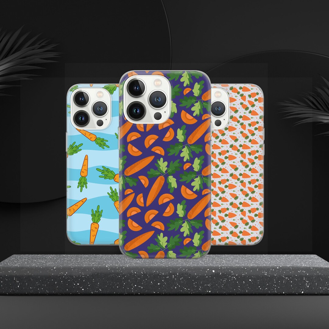 Carrots Phone Case Vegetable Cover for iPhone 15 14 13 12, Samsung S23 ...