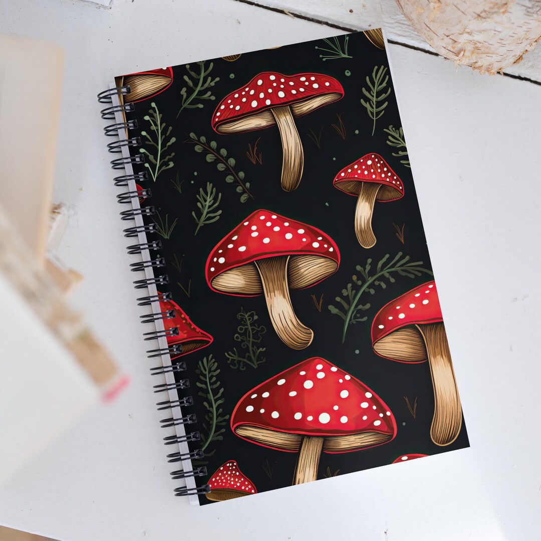 MUSHROOMS Spiral Notebook Jornal Forest Mushroom Notes Notebook Autumn ...
