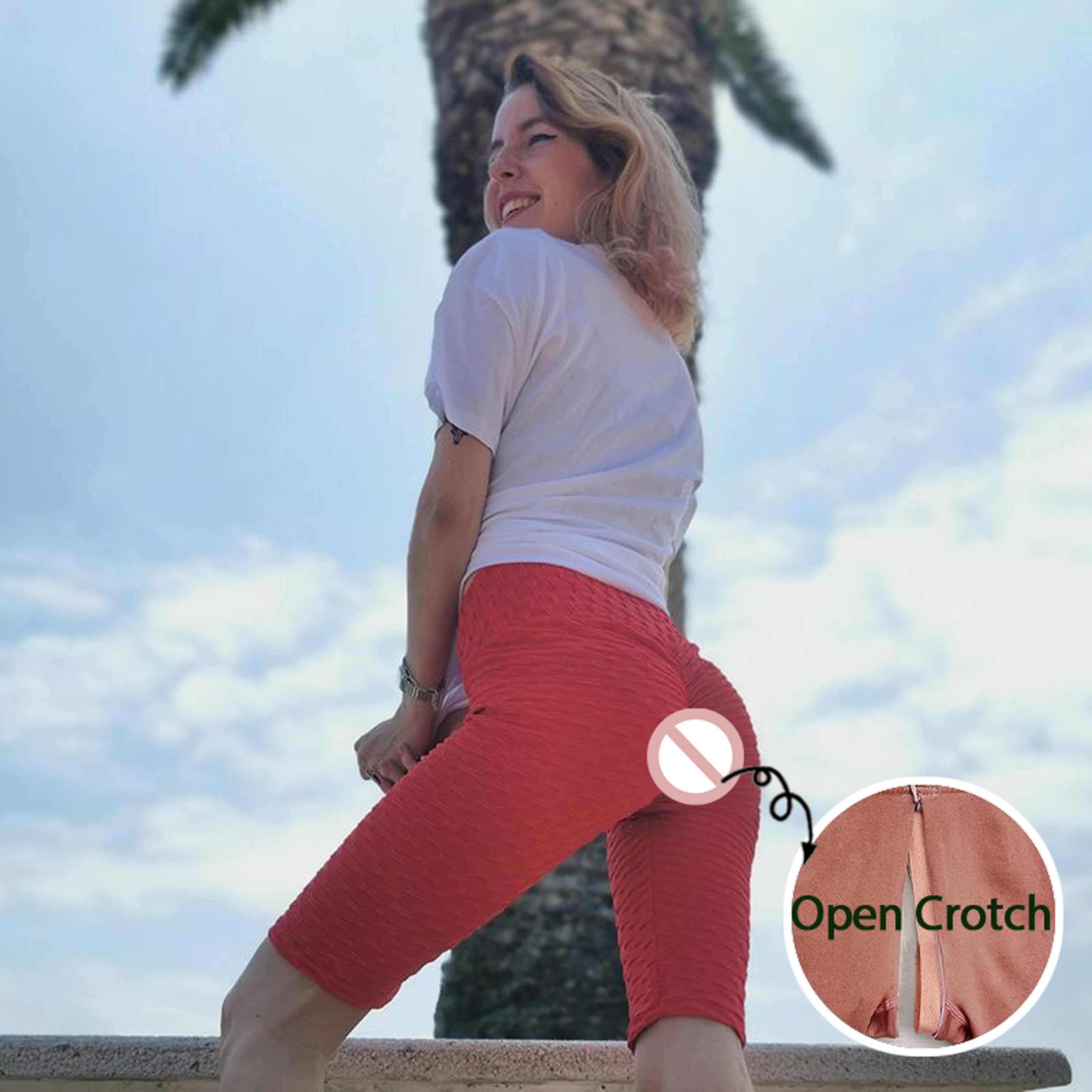 Open Crotch Gym Shorts Crotchless Shorts With Zippersexy Gym Pants Yoga Pantsinvisible