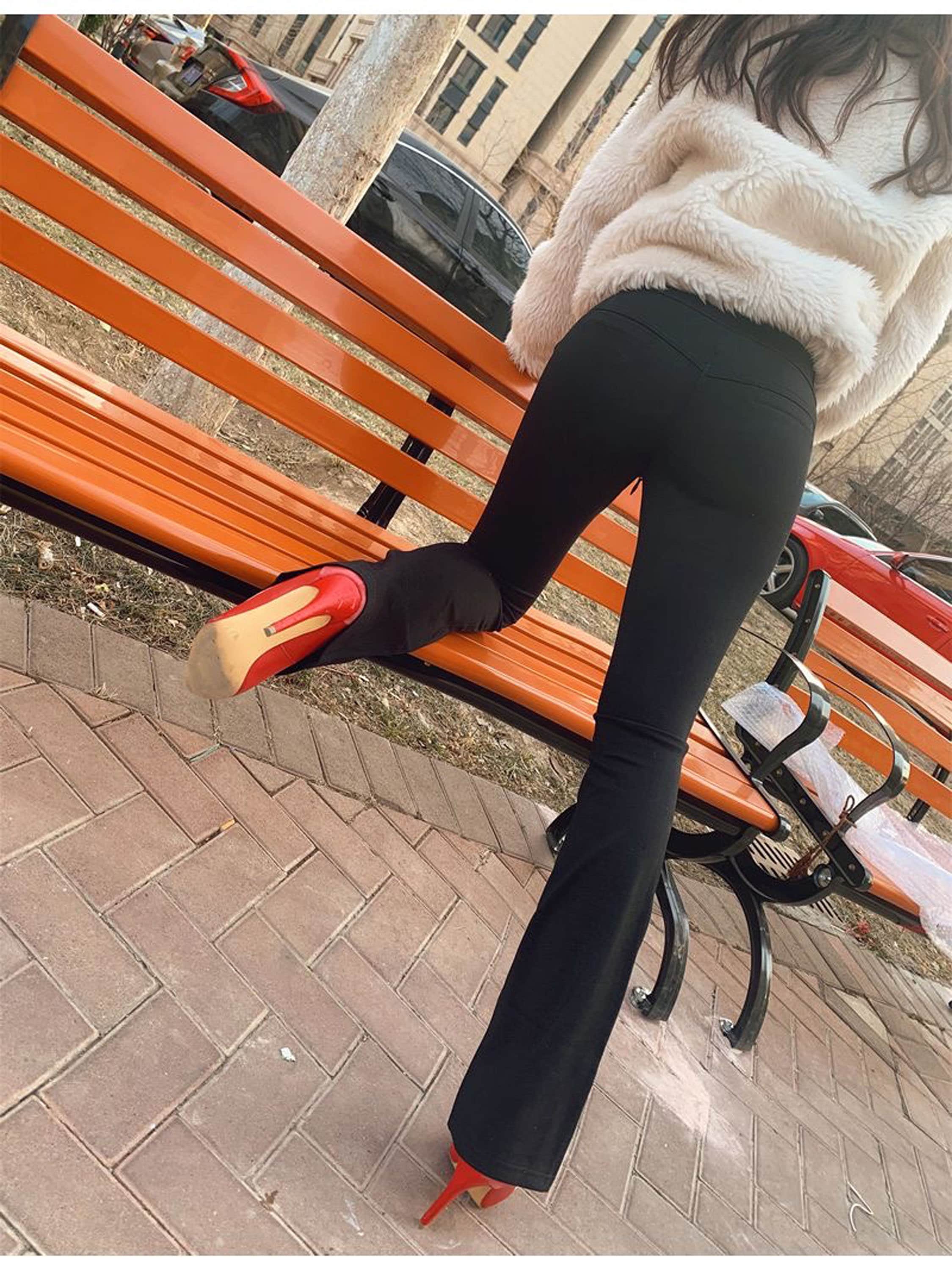Open Crotch Leggings, Crotchless Leggings With Zipper,sexy Outdoor ...