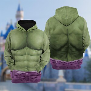 The Incredible Hulk Costume Clothing, Green Hulk Cosplay Costume 3D ...