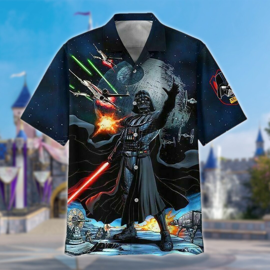Star Wars Movie Hawaiian Shirt, Darth Vader Button Up, Darth Vader ...