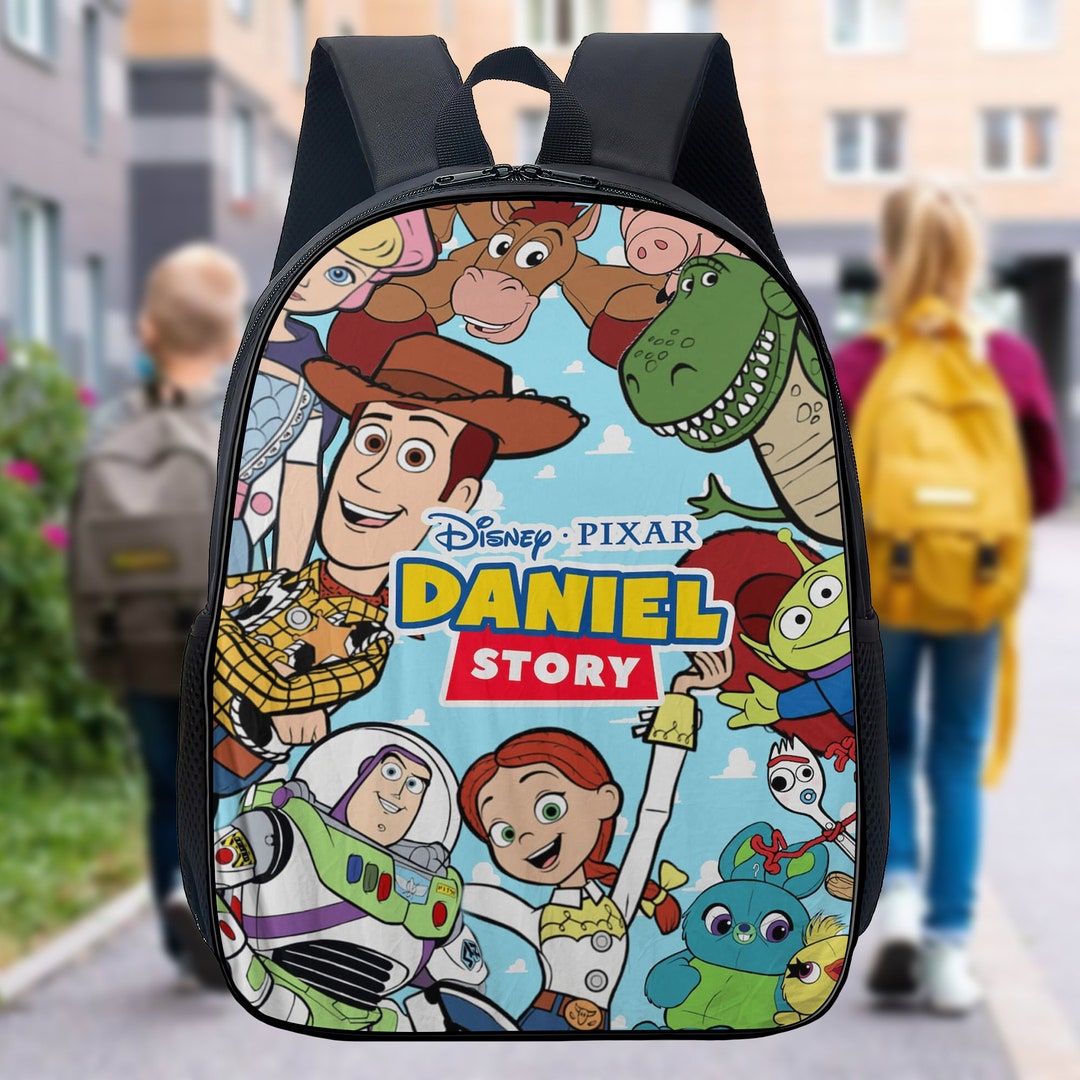 Personalized Toy Movie Backpack, Custom Name Bottle, Funny Toy Lunch ...