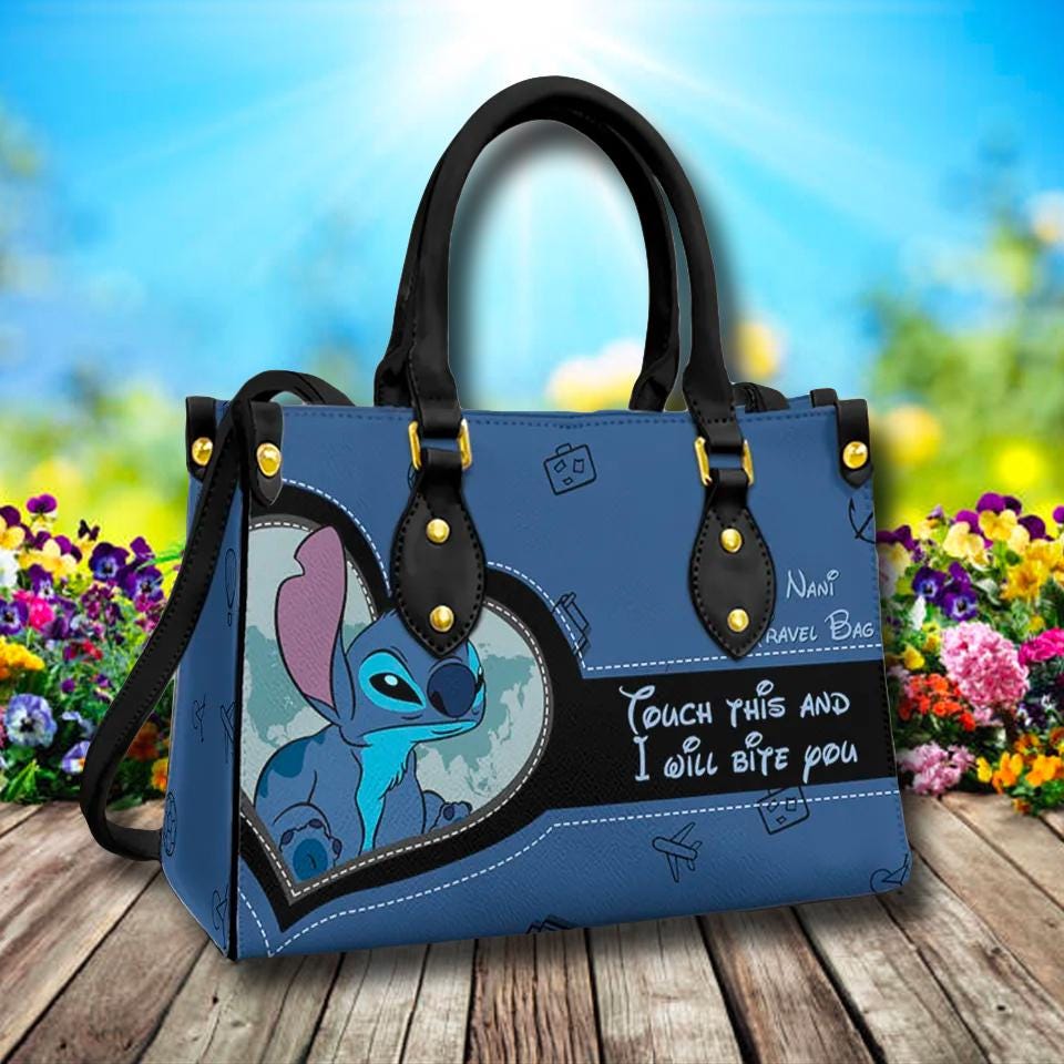 Blue Dog Leather Bag, Series Movie Bag, Cartoon Leather Crossbody Bag ...