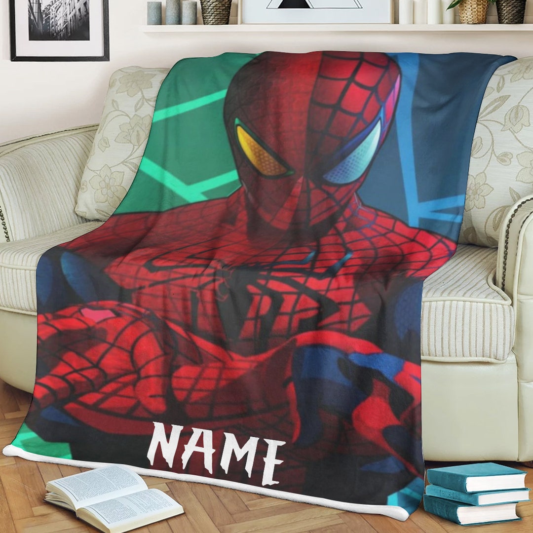 Comics Spider Superhero Character Blanket, Spider Hero Fleece Blanket ...