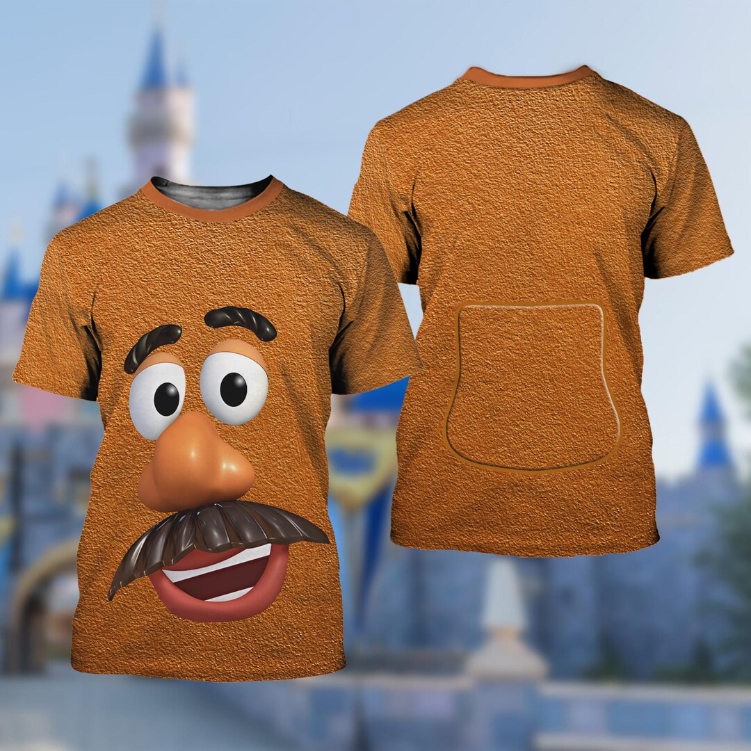 Mr. Potato Men Head Shirt, Potato Toy Costume Cosplay 3D T-shirt, Toy ...