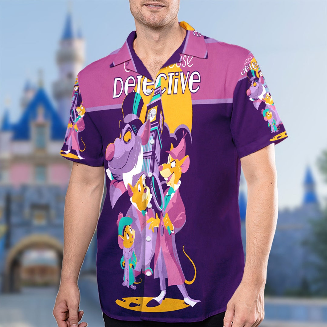 The Great Mouse Detective Hawaiian Shirt, Professor Ratigan Fidget ...