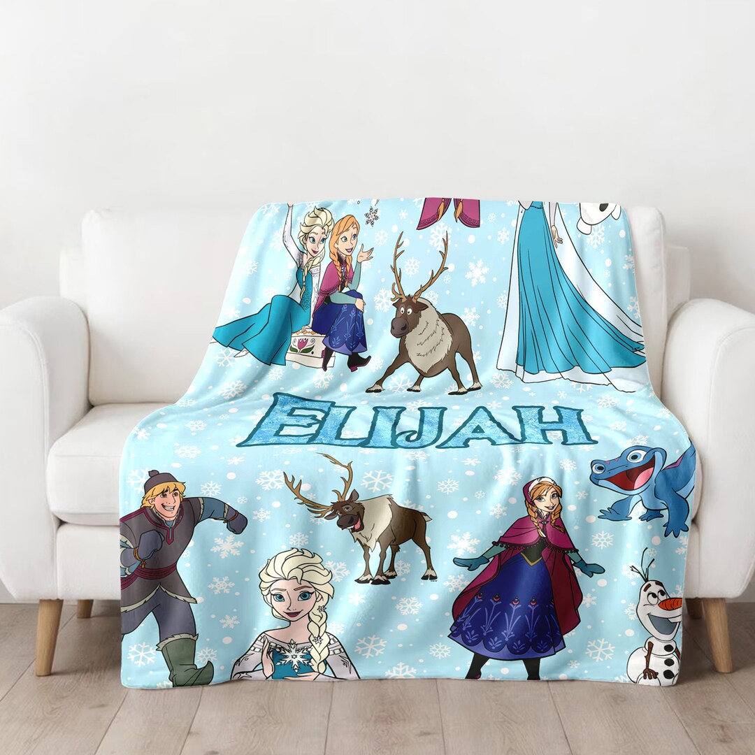 Personalized Princess Movie Blanket, Character Blanket, Magic World ...