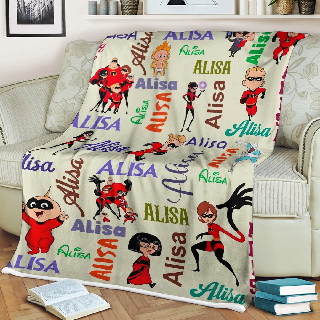 Personalized Superhero Movie Blanket, Characters Blanket, Superhero ...