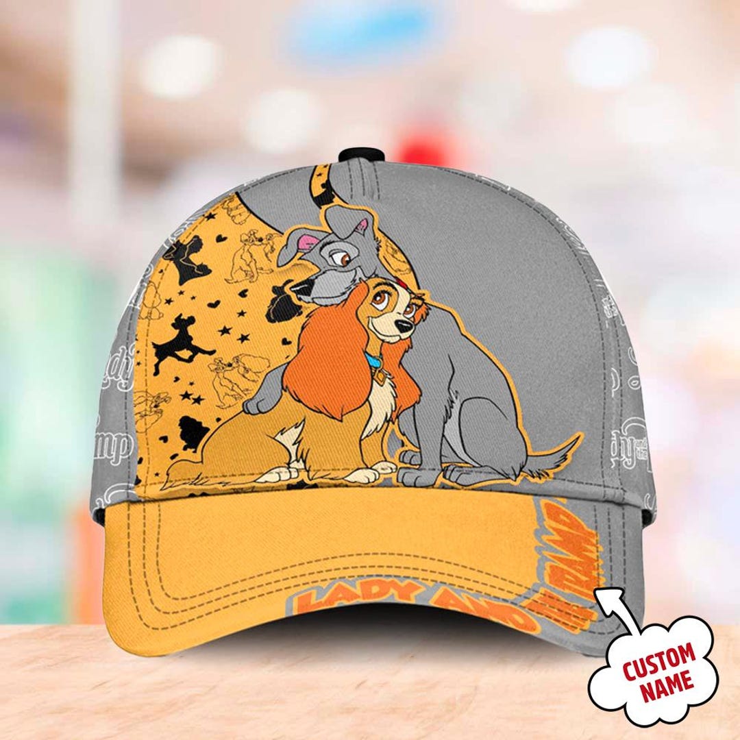 Love and Sacrifice Character Yellow Grey Classic Cap, Romantic Dog Love ...