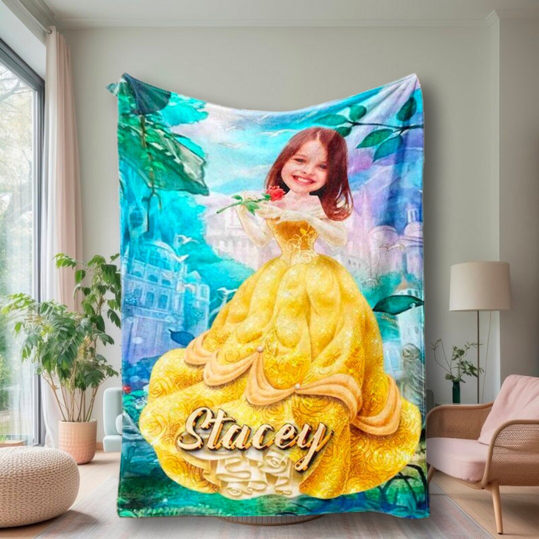 Personalized Photo Face Blanket, Characters Blanket, Magic World ...