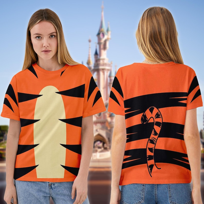 Tigger Cosplay Costume 3D T-shirt, Winnie the Pooh Halloween Costume ...