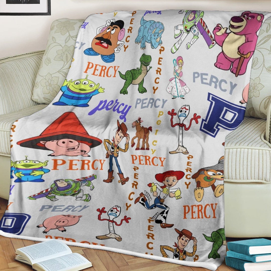 Personalized Funny Spoon Character Plush Fleece Blanket, Custom Name ...