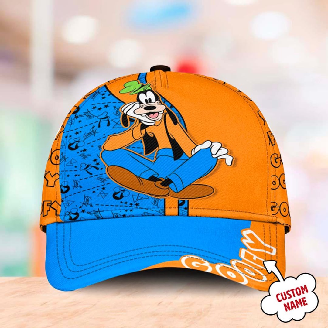 Blue Orange Clumsy Silly Dog Mouse Friend Classic Cap, Clumsy Dog ...