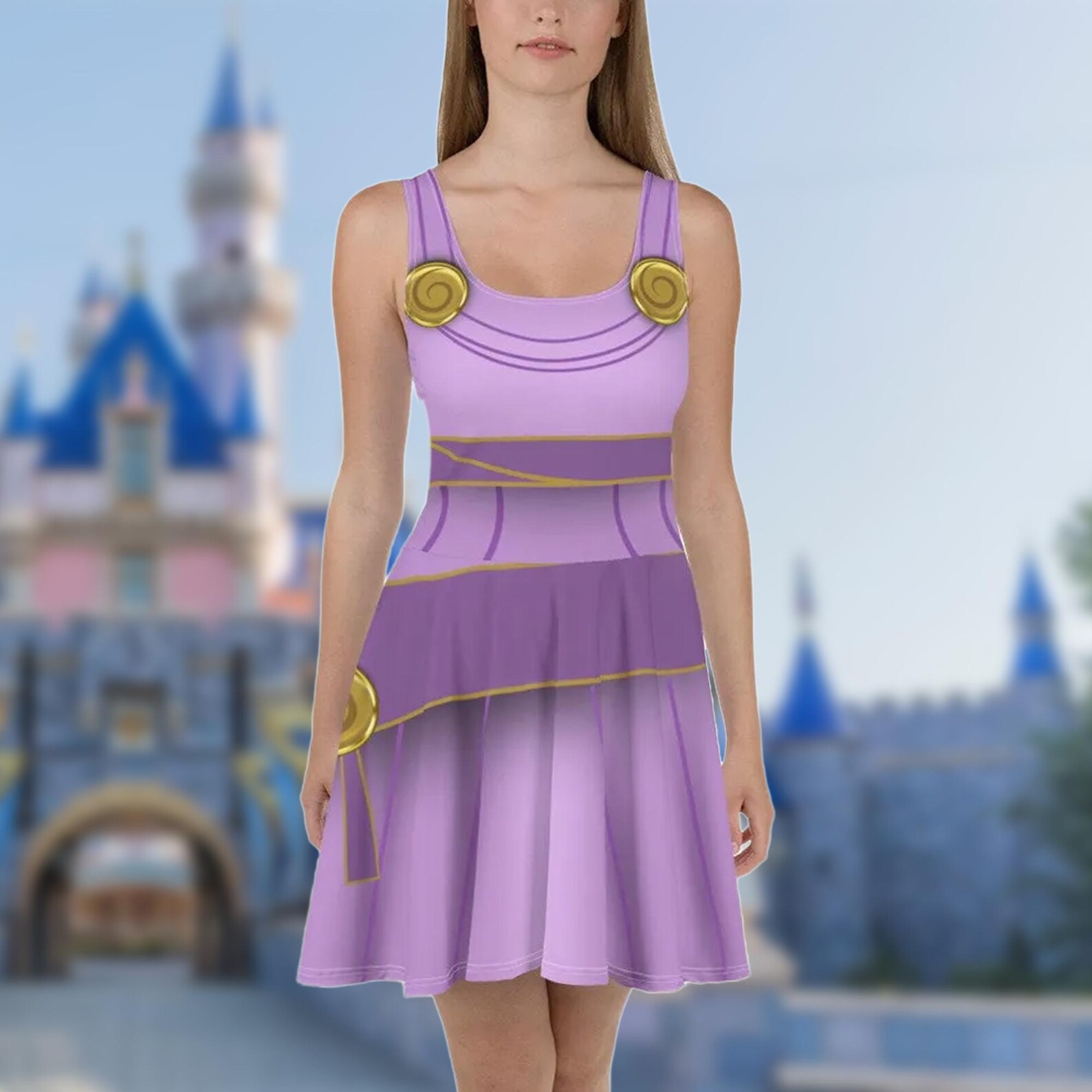 Megara Hercules 3D Cosplay Costume Skater Dress, Hercules Movie and ...