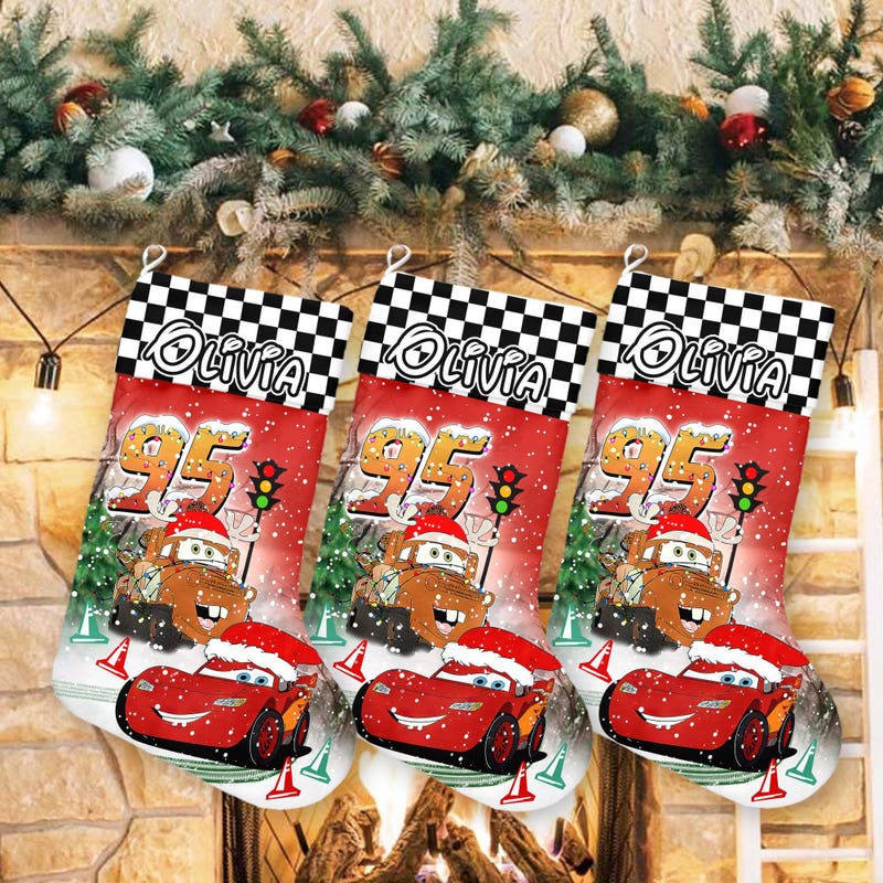 Stocking Custom Mcqueen - Etsy