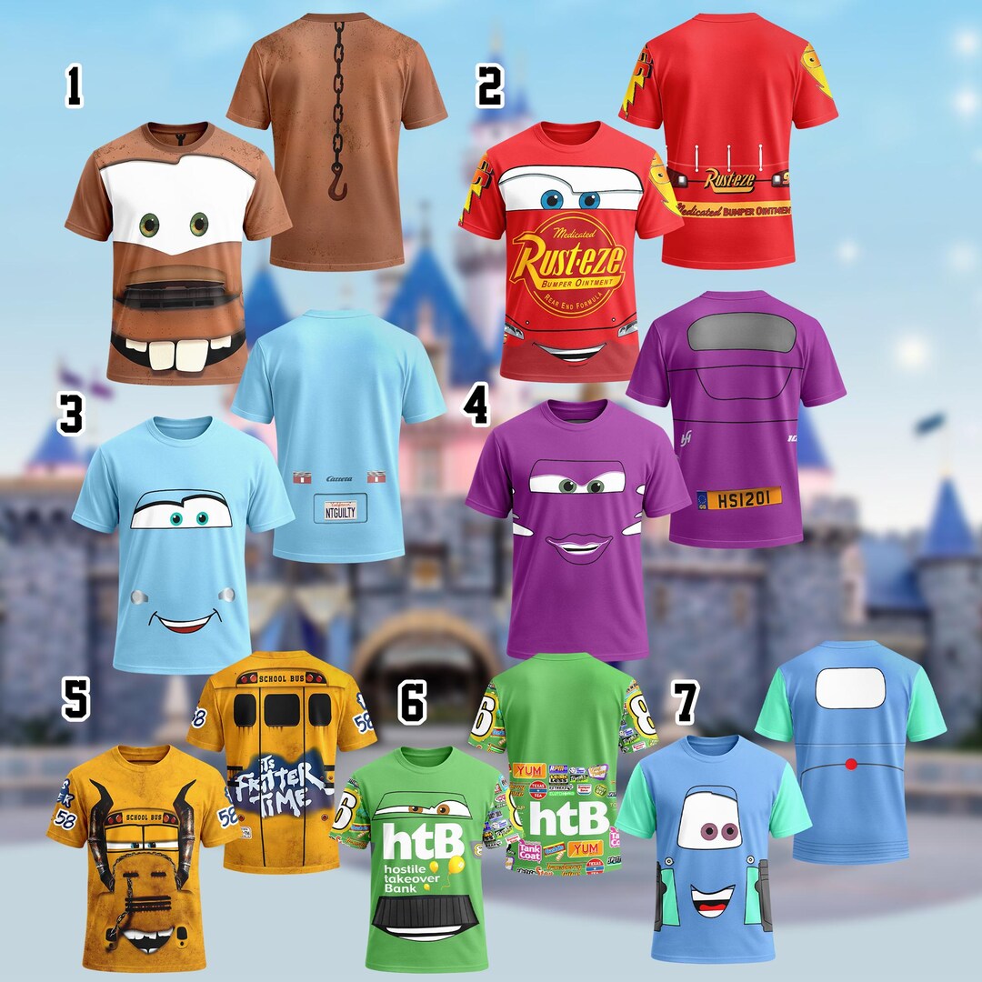 Fritter Mcqueen Sally Chick Costume T-shirt, Cars Movie Cosplay Costume ...