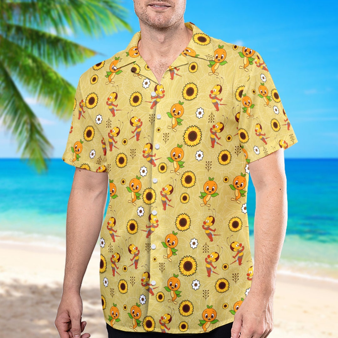 Epcot Flower Garden Festival Hawaiian Shirt Sunflower Pattern Hawaiian