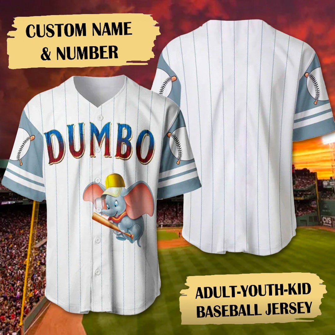 Custom Dumbo Baseball Jersey, Dumbo Musical Movie Family Shirt, Dumbo ...