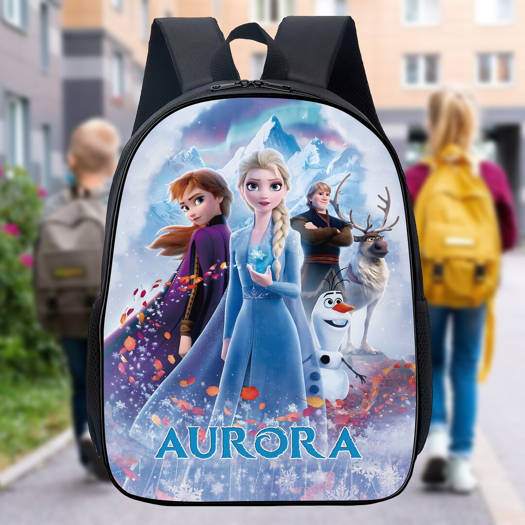 Personalized Princess Movie Backpack, Characters Lunch Bag, Cartoon ...