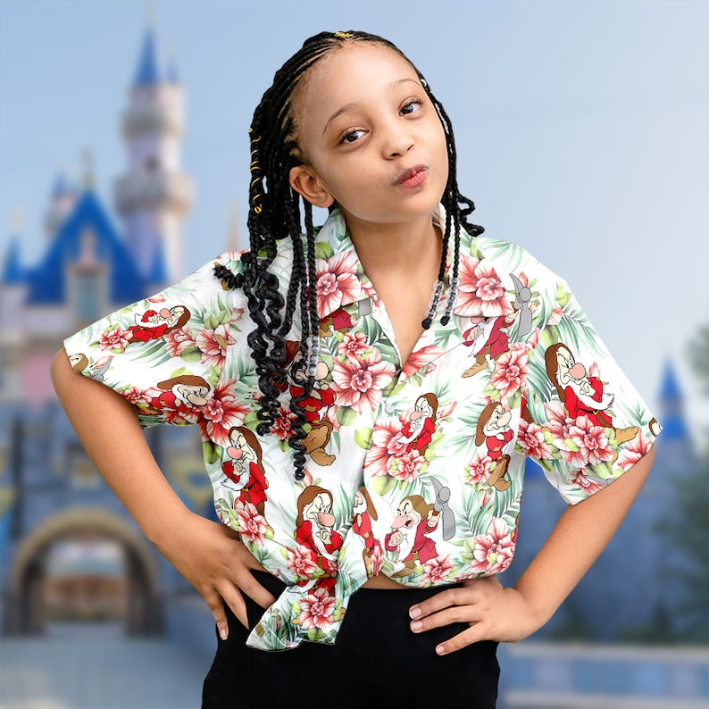 Snow White and the Seven Dwarfs Hawaiian Shirt, Grumpy Hawaii Beach ...