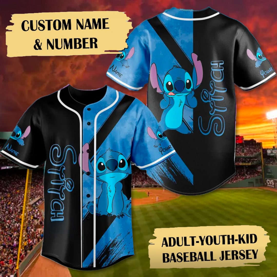 Custom Stitch Baseball Jersey, Stitch Baseball Jersey Team, Stitch ...