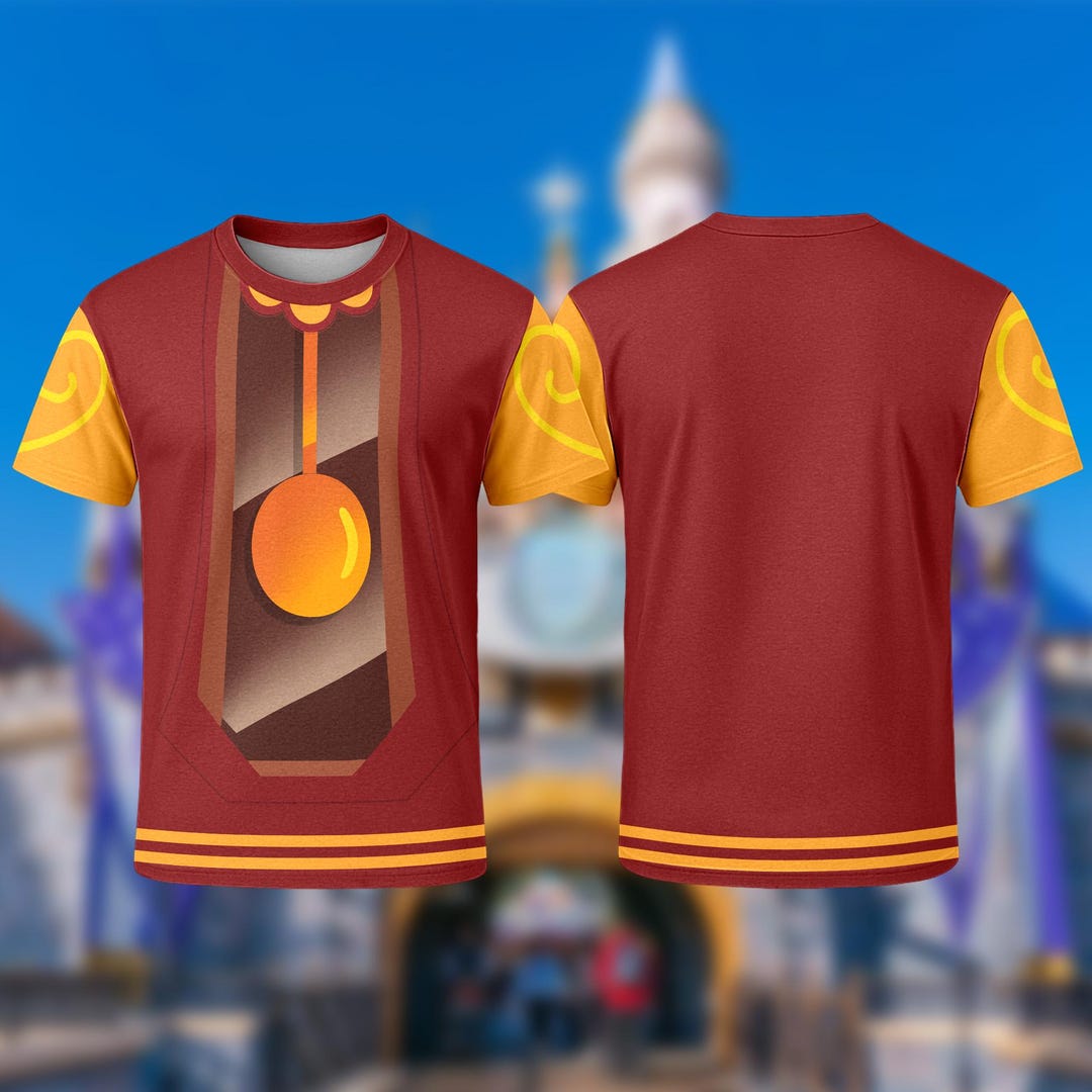 Disney Cogsworth Costume T-shirt, Beauty and the Beast Halloween ...