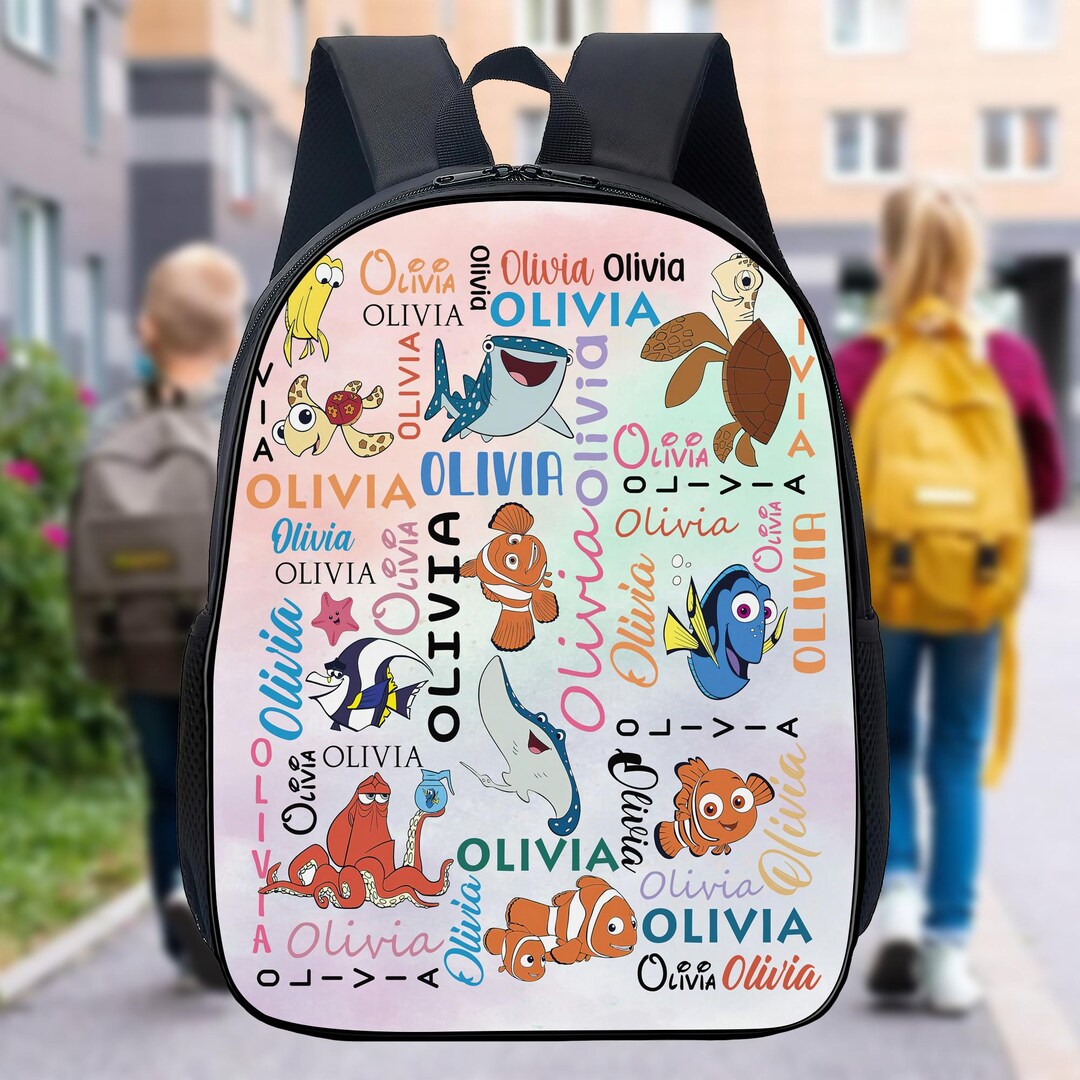 Personalized Disney Nemo Backpack, Custom Name Finding Nemo Girl/boy ...