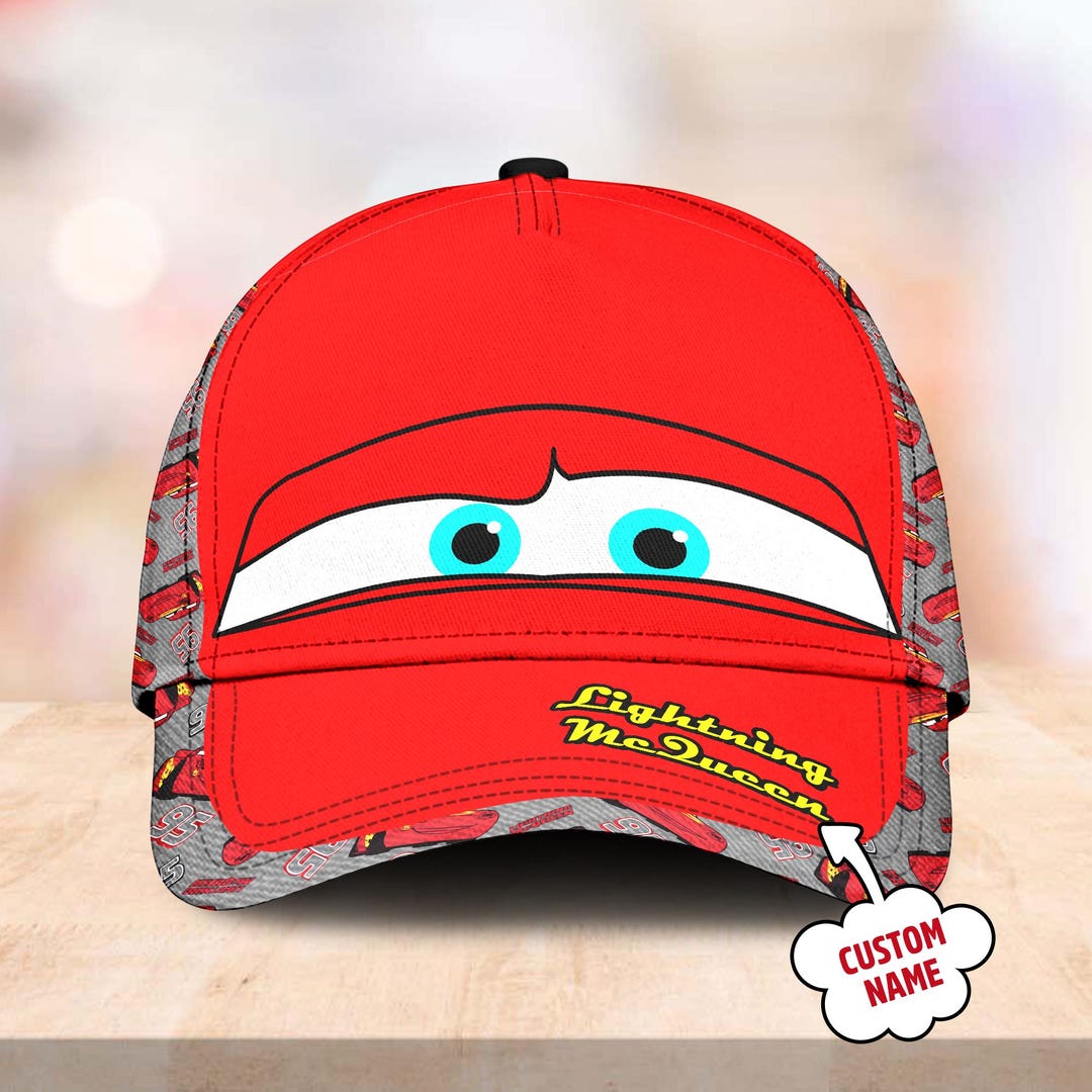 Lightning Mcqueen Classic Cap, Lightning Mcqueen Baseball Cap, Cars ...
