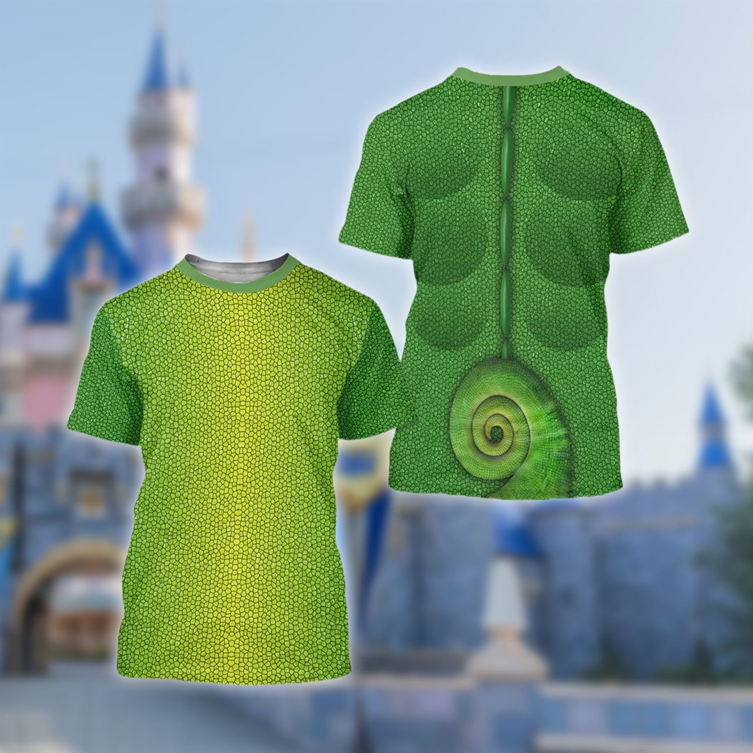 Tangled Pascal Costume T-shirt, Green Pascal Cosplay Costume Tee ...