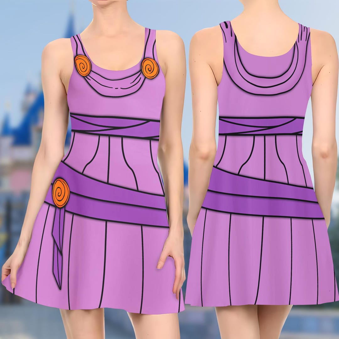 Megara Hercules 3D Cosplay Costume Skater Dress, Hercules and Dress ...
