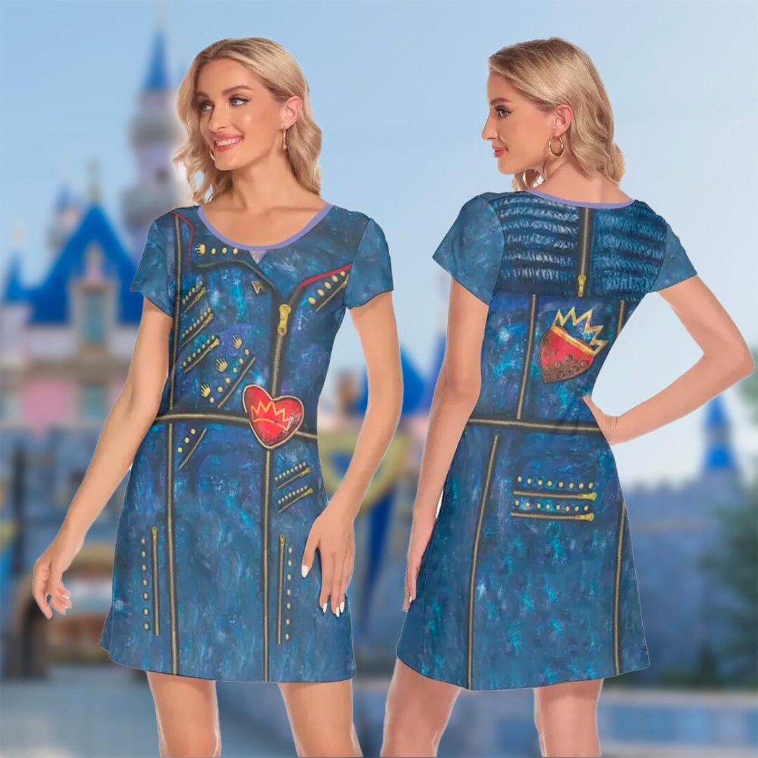 Evie Descendants 3D Dress, Descendants All Over Print Dress ...