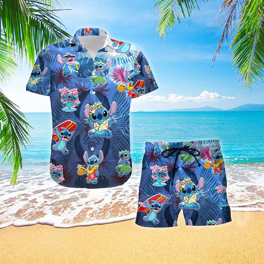 Funny Blue Alien Hawaii Dancing 3D All Over Printed Hawaiian Shirt ...