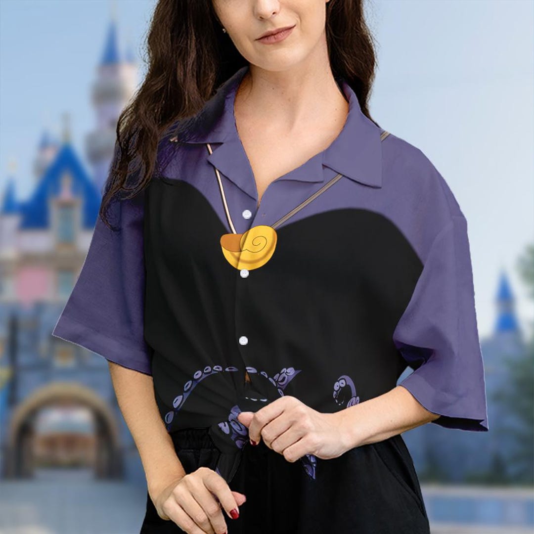 Ursula Villains Hawaii Shirt, Ursula Octopus Button up Shirt, the ...