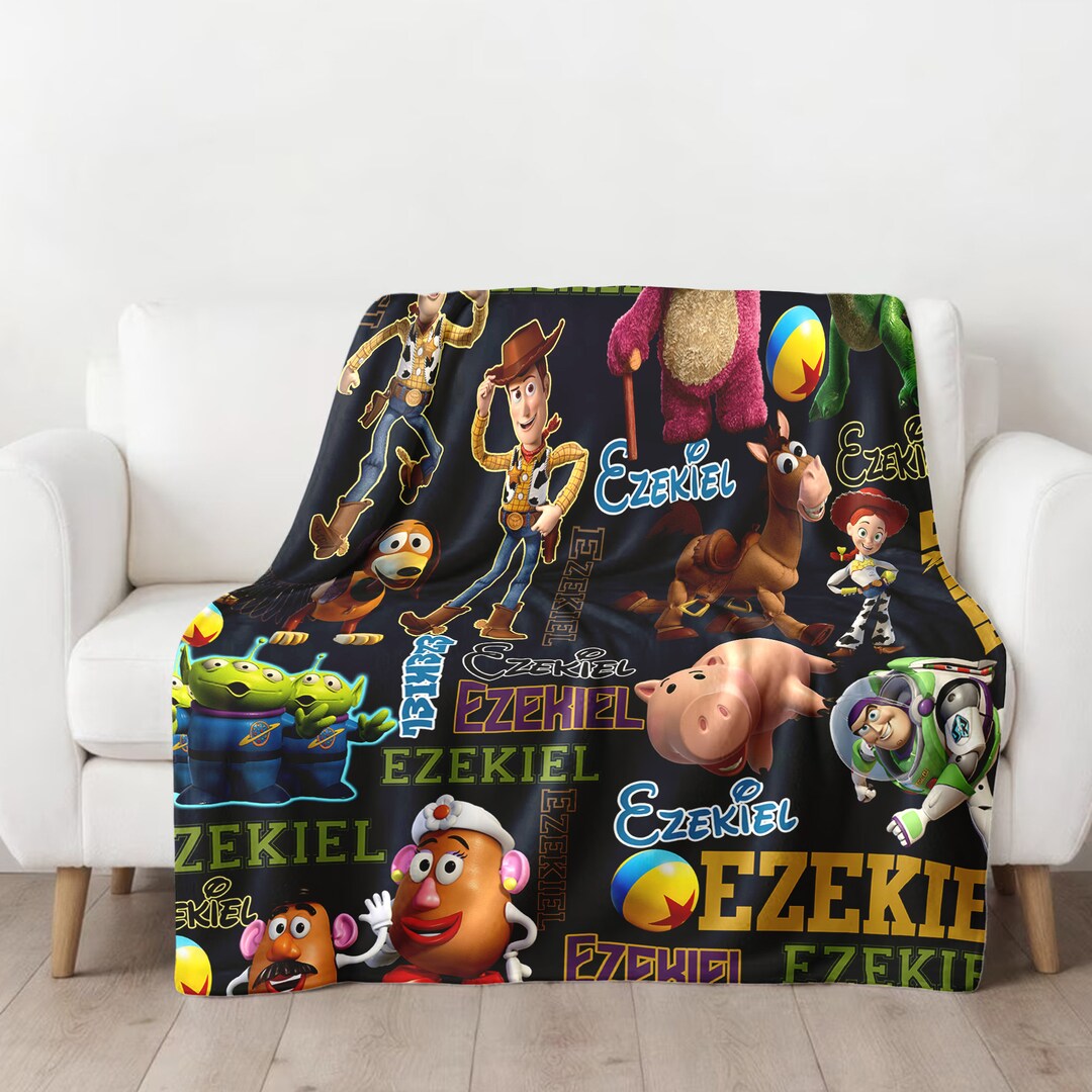 Personalized Cartoon Movie Blanket, Toy Characters Blanket, Magic World ...