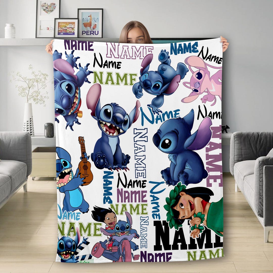 Personalized Series Movie Blanket, Custom Name Blanket, Characters ...