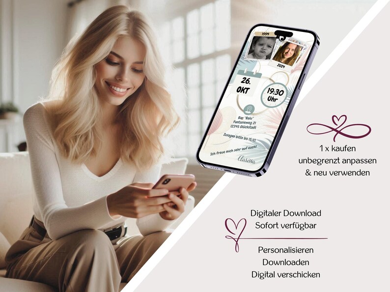 Birthday Invitation Canva Template German Whatsapp is Your Unique ...